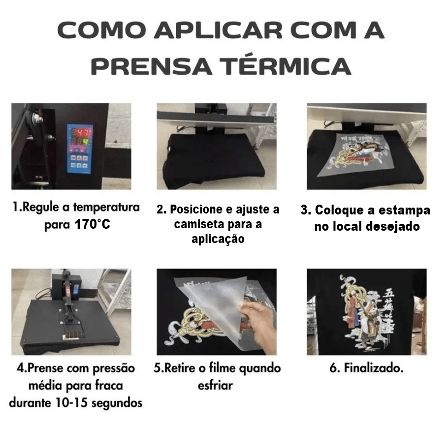 Impressão DTF Textil - MUNDIAL SUBLIMAÇÃO Suprimento para Sublimação ...